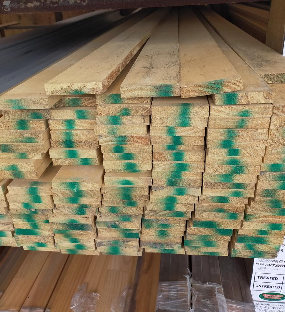 100X25 (90x18) H3.1 LOSP Dressed 4 Sides Pre-Primed Finger Jointed 2nd