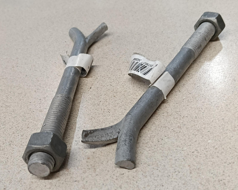 Bolt M12X150 Rag Bolt & Nut - Galvanised