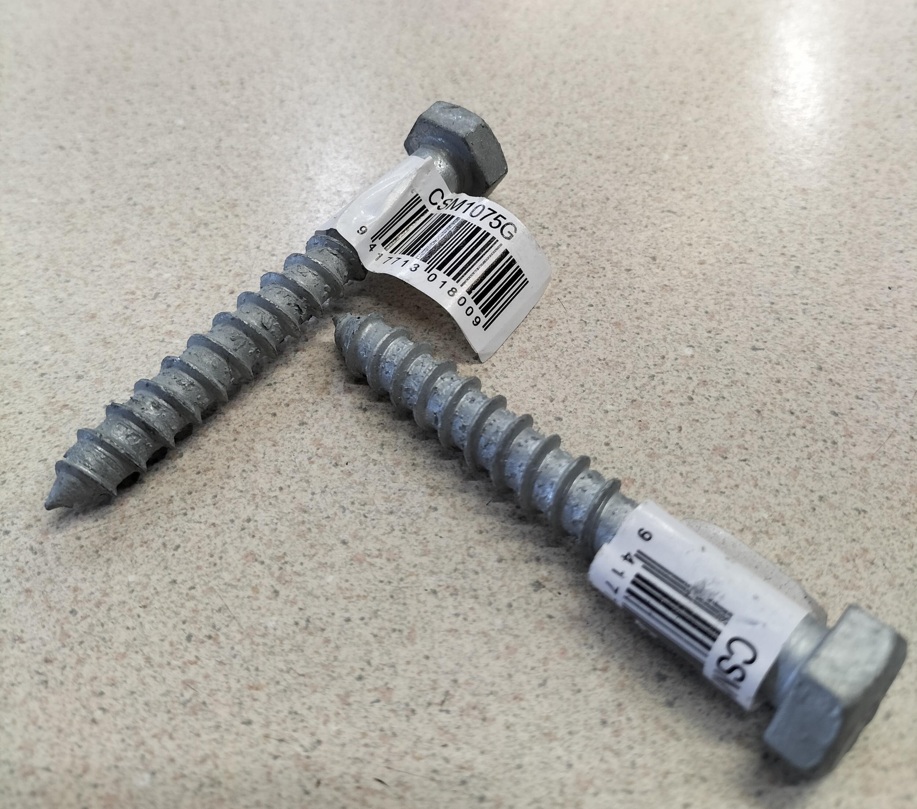 Coach Screw M10X75mm Galvanised