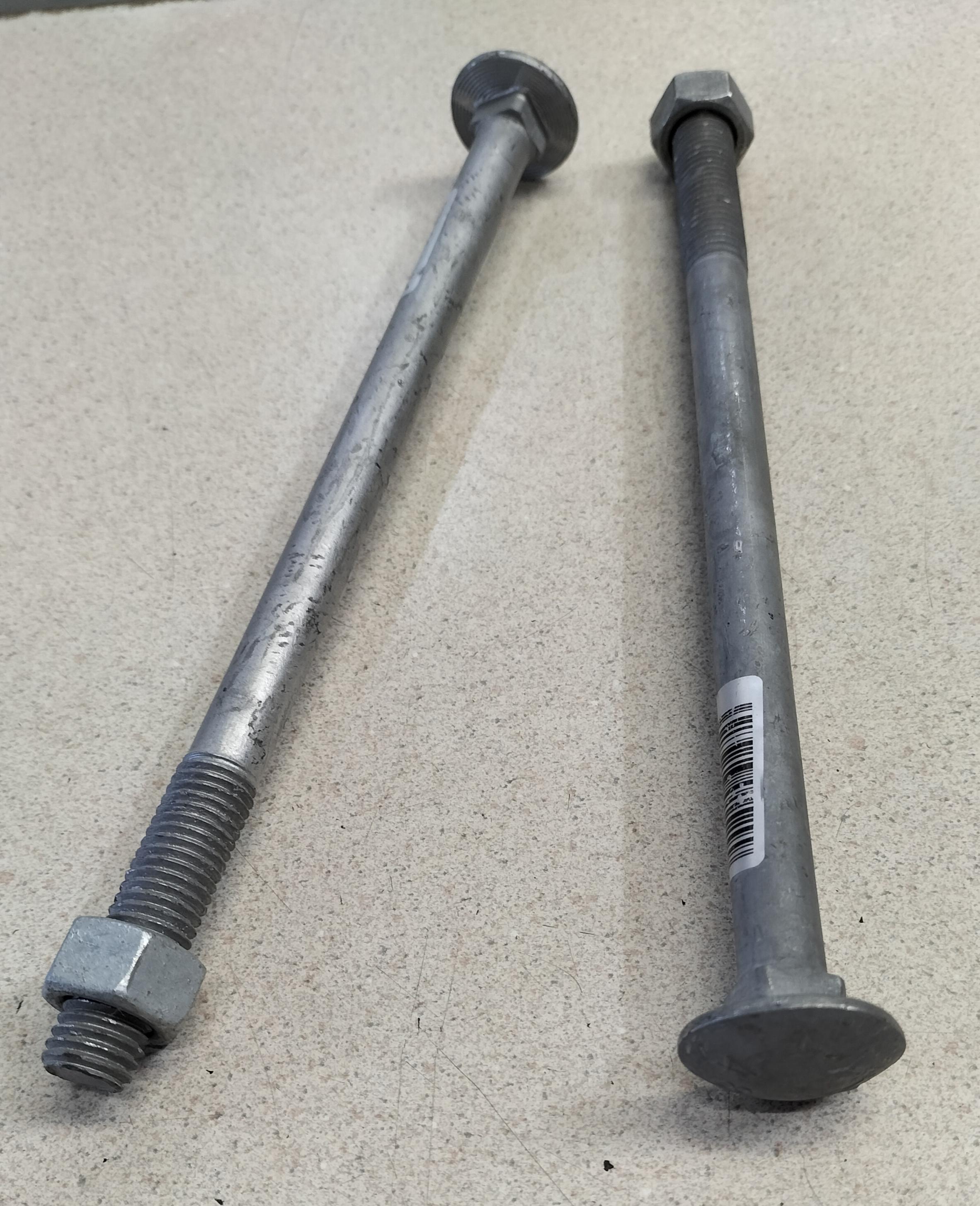 Bolt M12x200mm Galvanised Cuphead