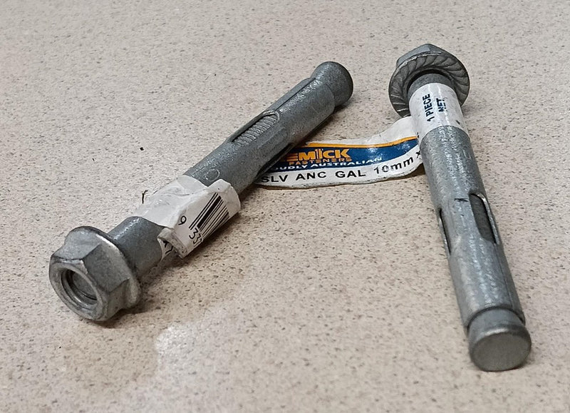 Bolt M10X75 Sleeve Anchor Hex Head - Galvanised