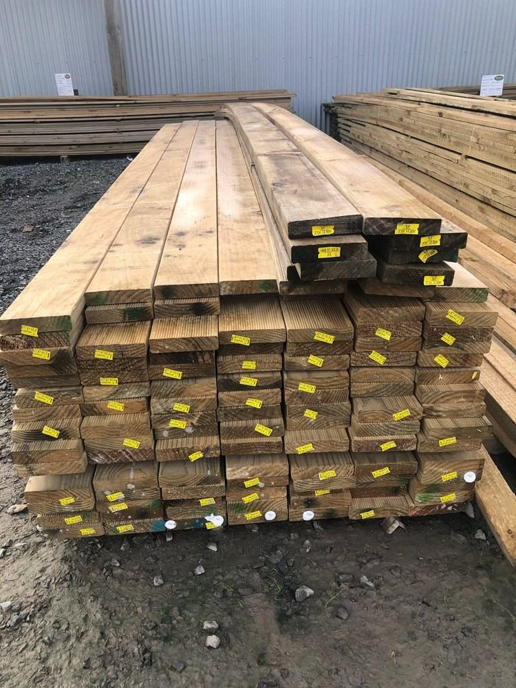 Decking 150X40 (140x32 APPROX) H3.2 Grip Tread Merch Grade - Random Le
